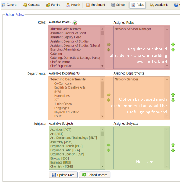 New Staff Record — Badminton School