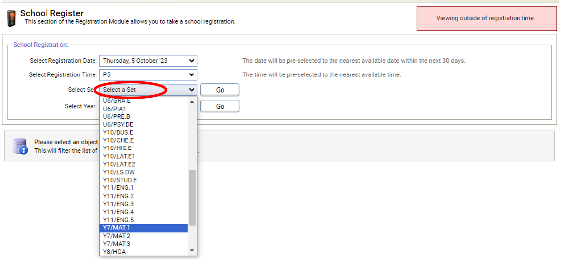 Taking a Register — Badminton School